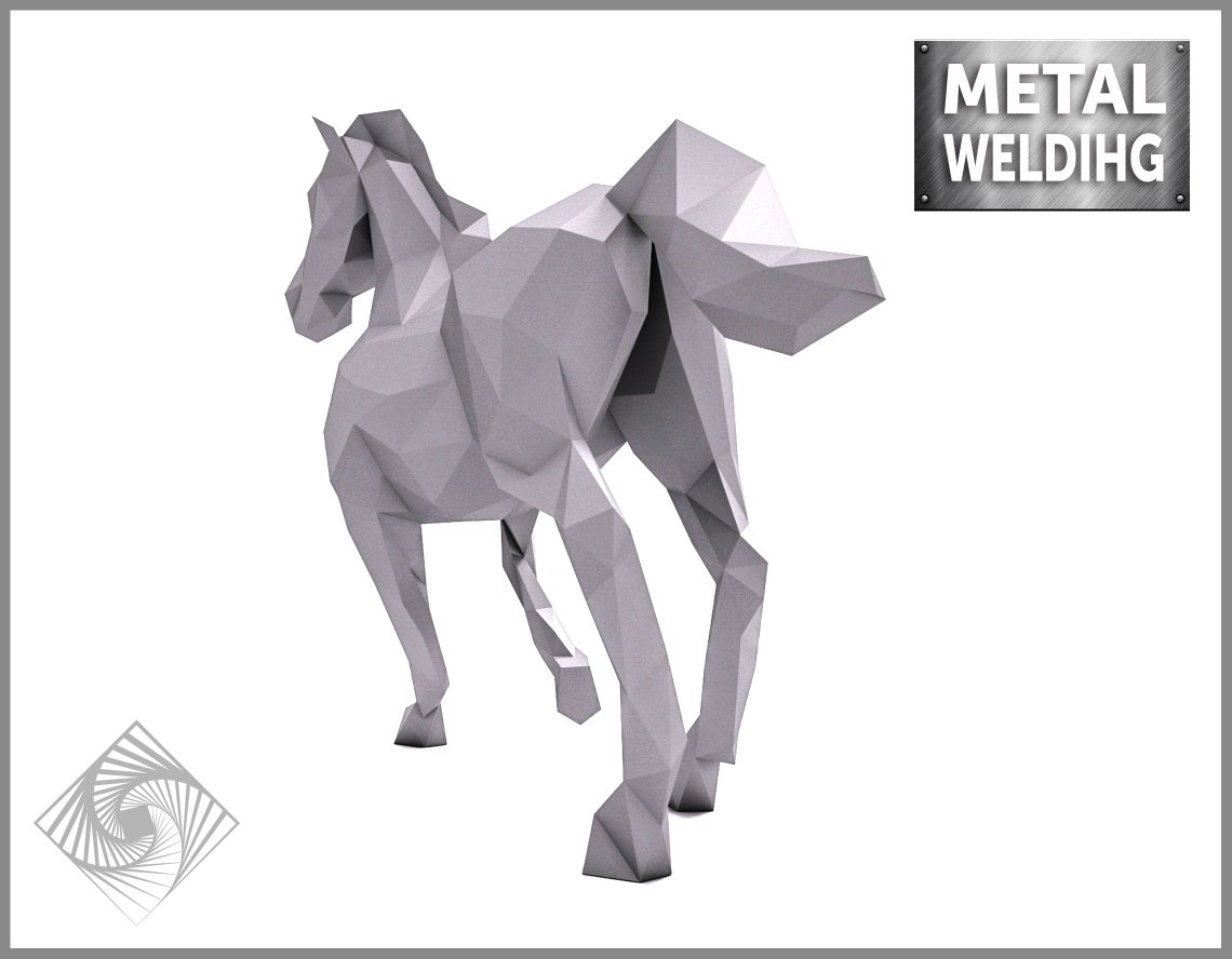 Caballo dibujos en formato DXF y PDF para soldadura de chapa - Etsy España