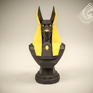 Anubis. Digital Templates in PDF for Paper Low-poly Sculpture - Etsy