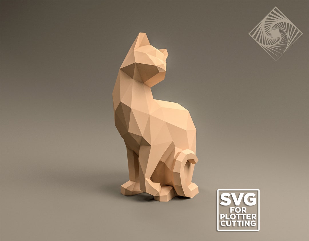 DIY Digital Cat Craft Kit: Instant Download of PDF Templates and SVG ...