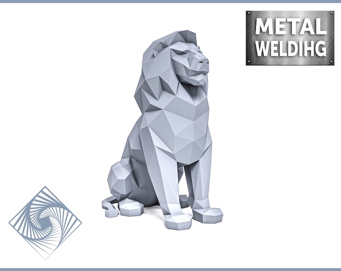 Roaring Lion Head Metal Wall Art – Handmade 3D Wall Art and Sculpture ...