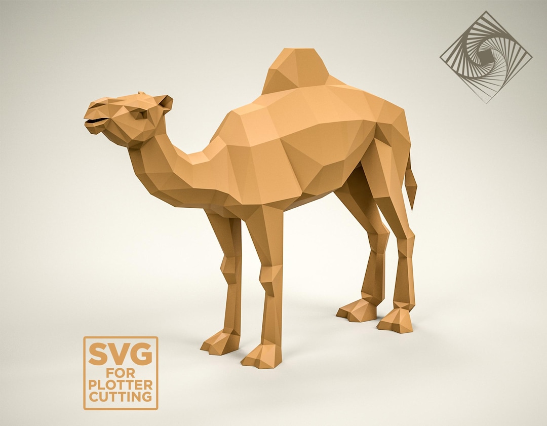 DIY Low-poly Camel: Printable Pdf, SVG, and DXF Templates for Stunning ...