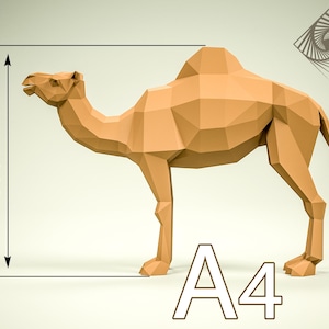 Camel Papercraft DIY Kit: PDF & SVG Templates (digital Download - Etsy
