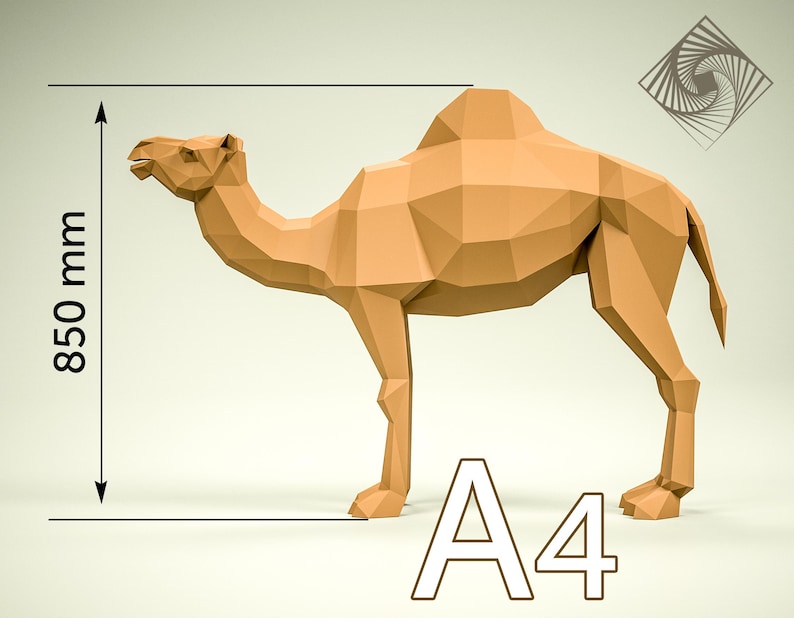 Camel Papercraft DIY Kit: PDF & SVG Templates (digital Download - Etsy