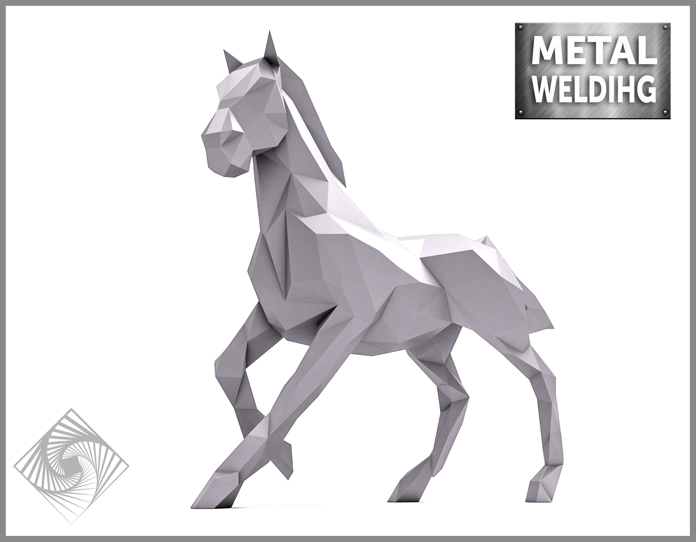 Caballo dibujos en formato DXF y PDF para soldadura de chapa - Etsy España