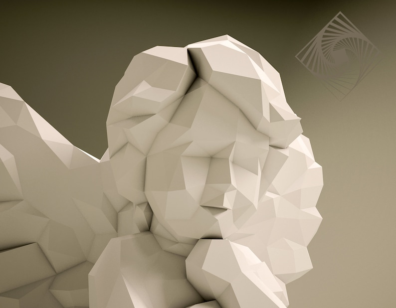 3D Origami Angel DIY Paper Craft: PDF & SVG Templates (digital Download ...
