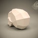 Scull. Digital Templates in PDF for Paper Low-poly Sculpture - Etsy