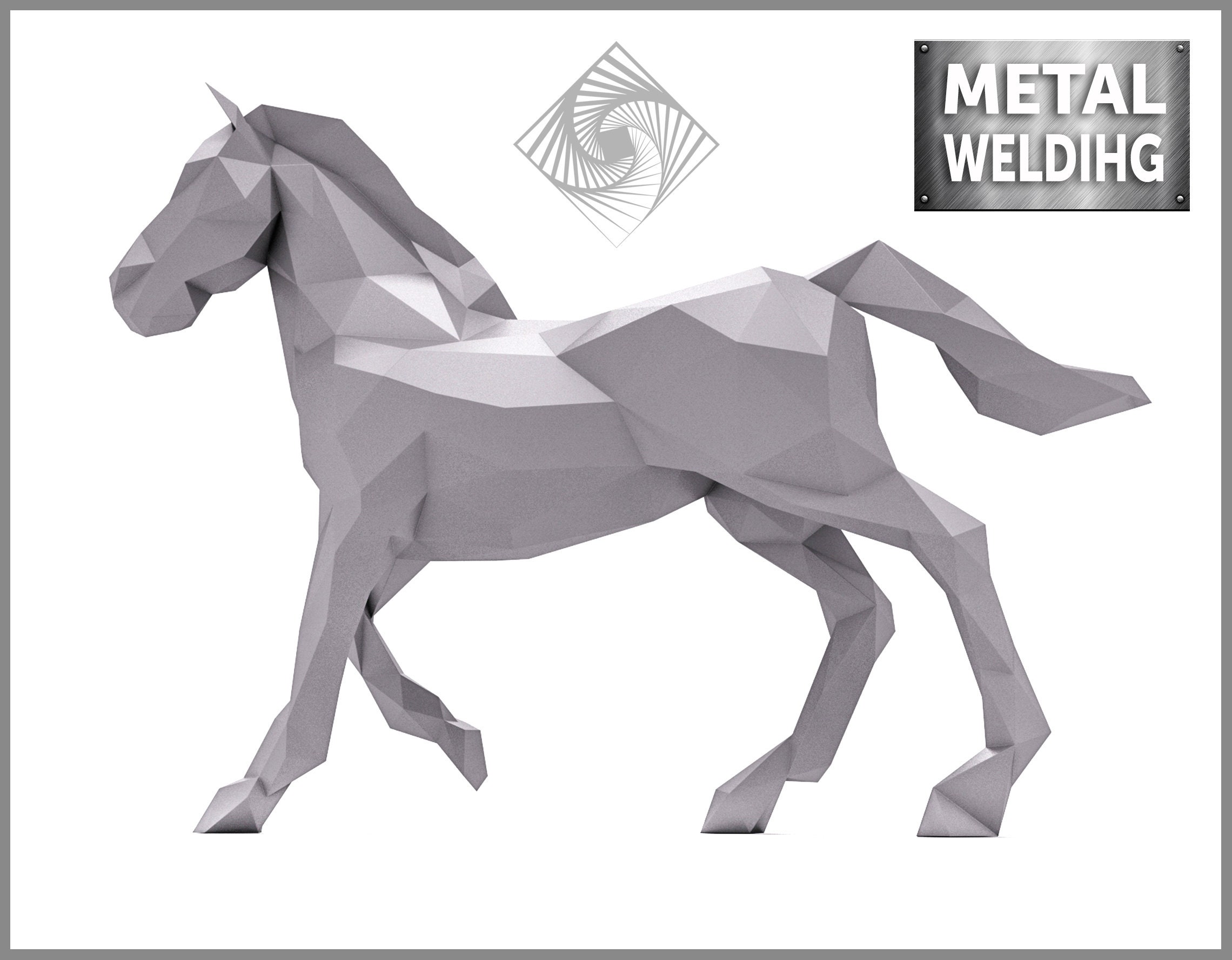 Horse Drawings in DXF and PDF Format for Sheet Metal Welding - Etsy