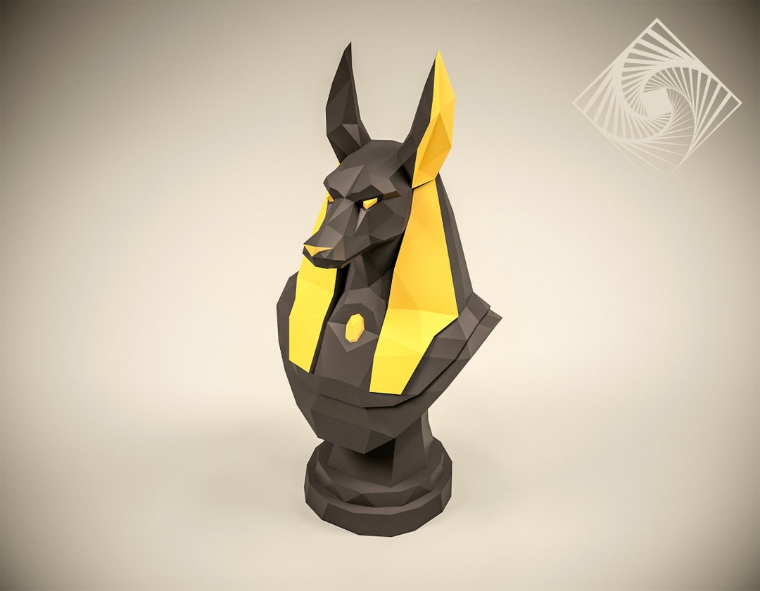 Anubis. Digital Templates in PDF for Paper Low-poly Sculpture - Etsy
