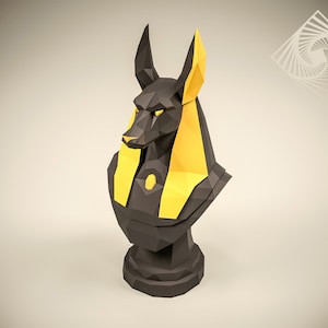 Anubis. Digital Templates in PDF for Paper Low-poly Sculpture - Etsy