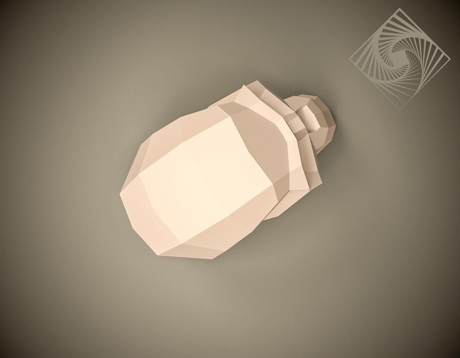 Scull. Digital Templates in PDF for Paper Low-poly Sculpture - Etsy