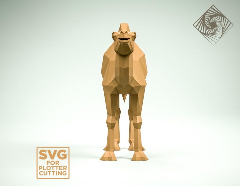 Camel Papercraft DIY Kit: PDF & SVG Templates (digital Download - Etsy