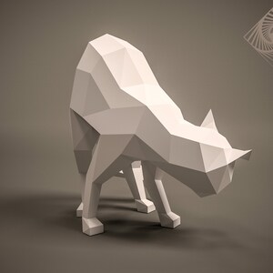 Cat. Digital Templates in PDF for Paper Low-poly Sculpture - Etsy