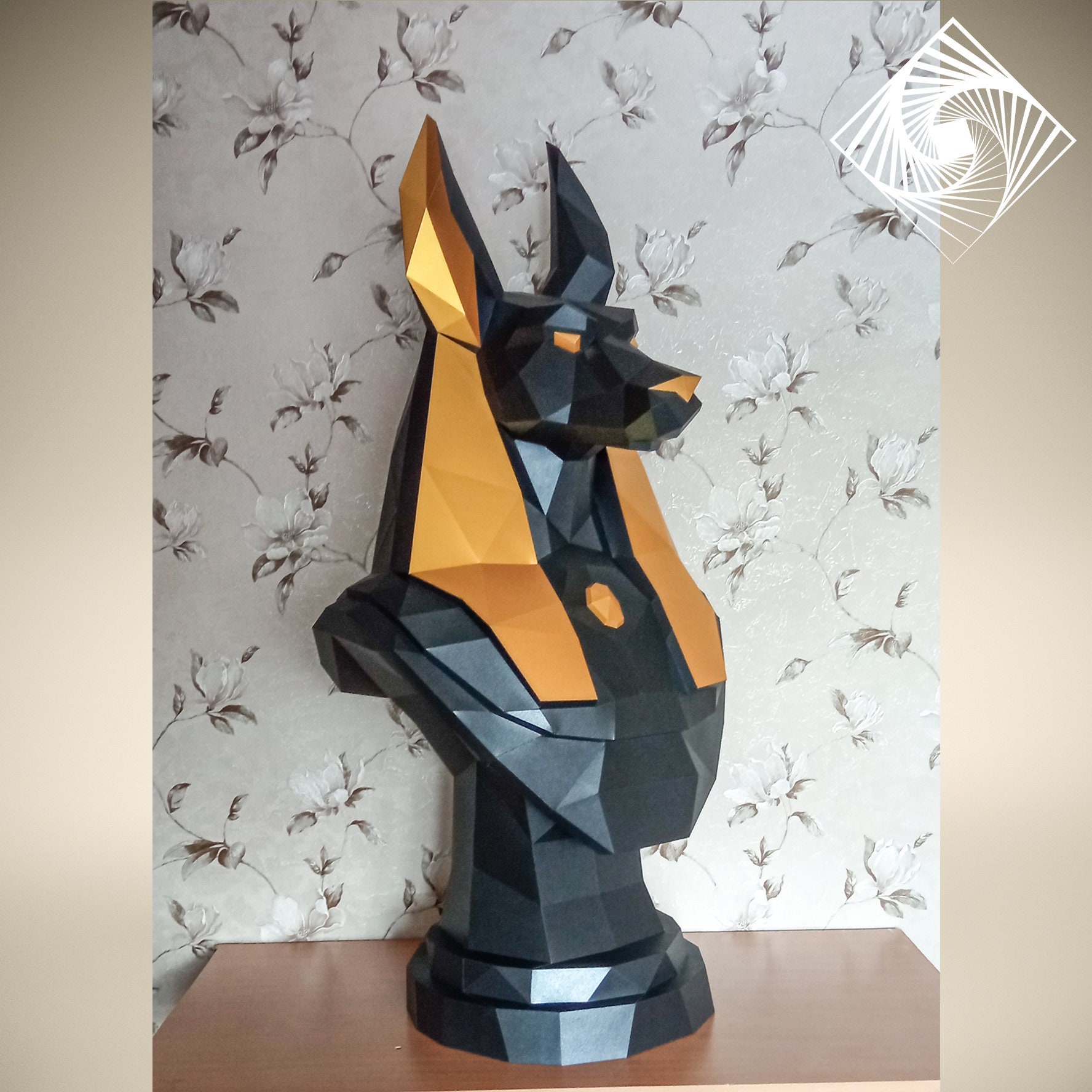 Anubis. Digital Templates in PDF for Paper Low-poly Sculpture - Etsy