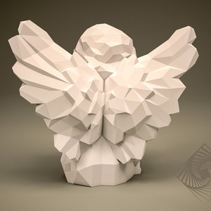 Angel. Digital Templates in PDF for Paper Low-poly Sculpture - Etsy