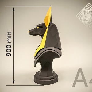 Anubis. Digital Templates in PDF for Paper Low-poly Sculpture - Etsy