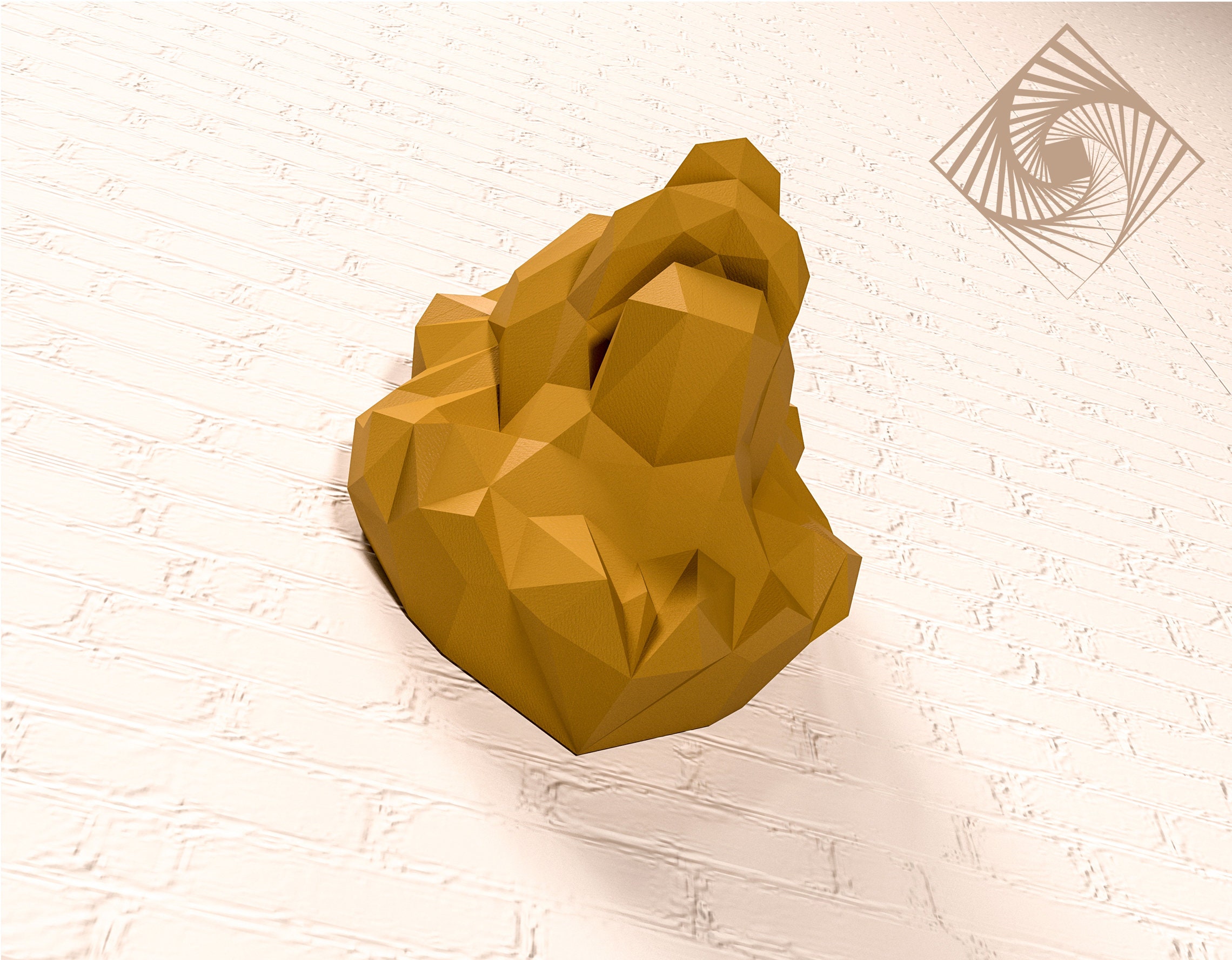 Leon Head. Digital Templates in PDF for Paper Low-poly - Etsy