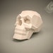 Scull. Digital Templates in PDF for Paper Low-poly Sculpture - Etsy