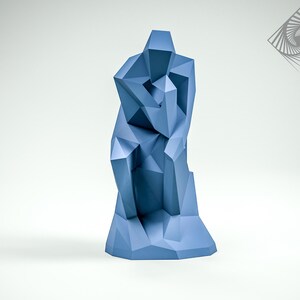 Thinker. Digital Templates in PDF for Paper Low-poly Sculpture - Etsy