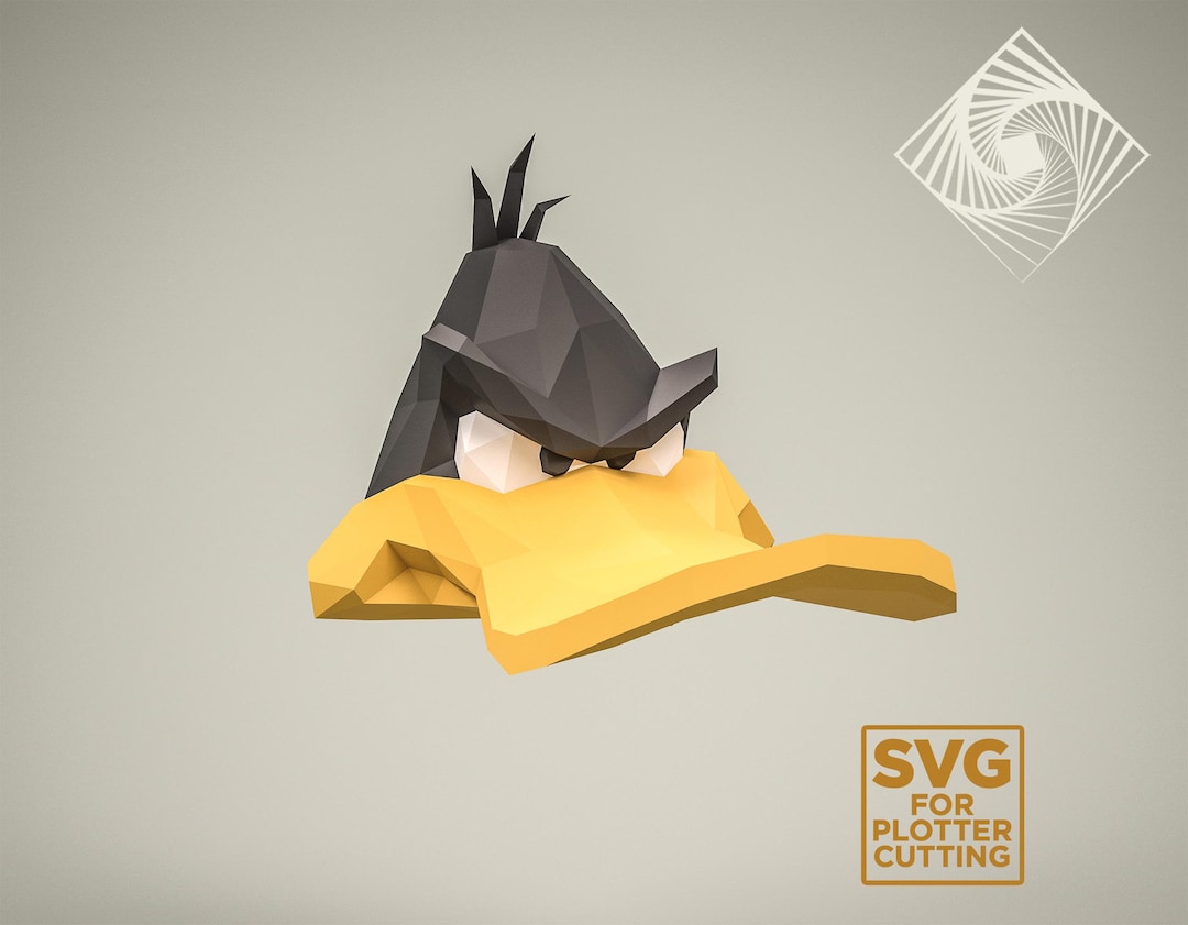 Donald Duck Mask. Digital Templates in PDF and SVG Formats for Paper ...