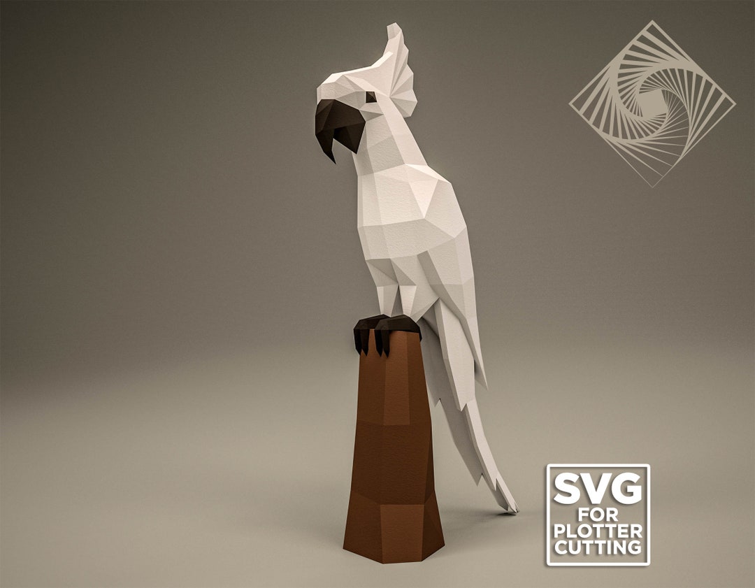 3D Paper Craft Parrot: DIY PDF & SVG Templates (digital Download) - Etsy
