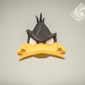 3D Donald Duck Paper Craft: DIY Mask, SVG/PDF Templates (digital ...
