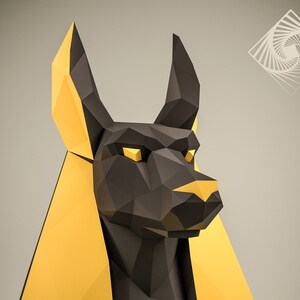 Anubis. Digital Templates in PDF for Paper Low-poly Sculpture - Etsy