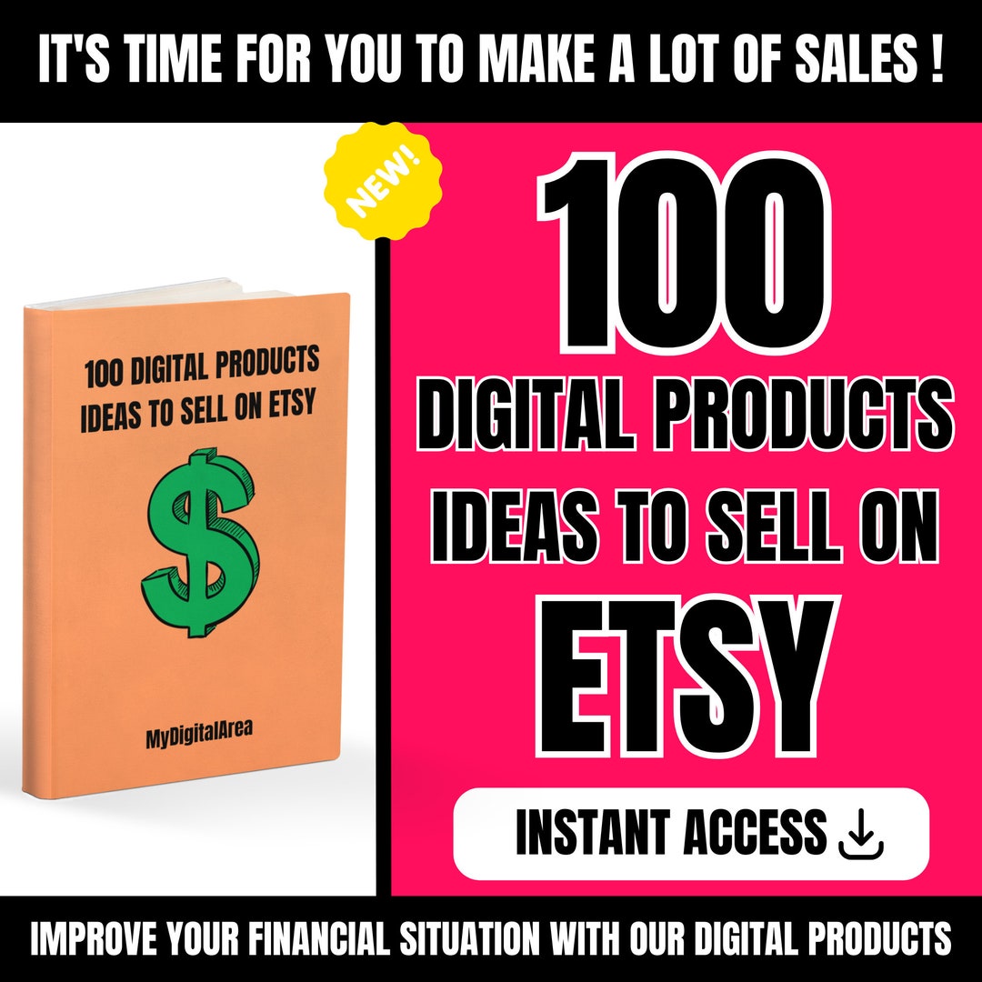 100 Digital Product Ideas to Sell Now on Etsy - Digital Ideas - Digital ...