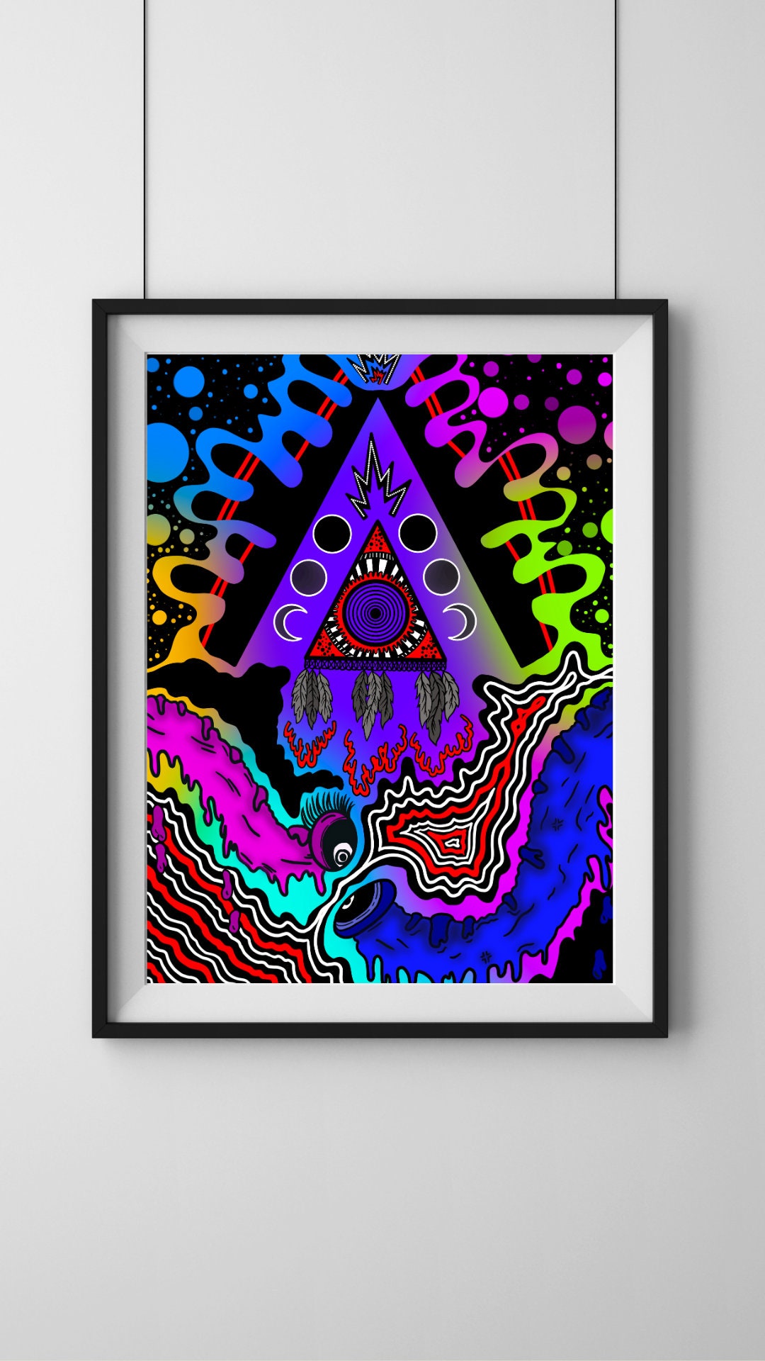 Trippy Dreamweaver- A3 Digital Print, Wall Decor, Gift, Present, Wall ...