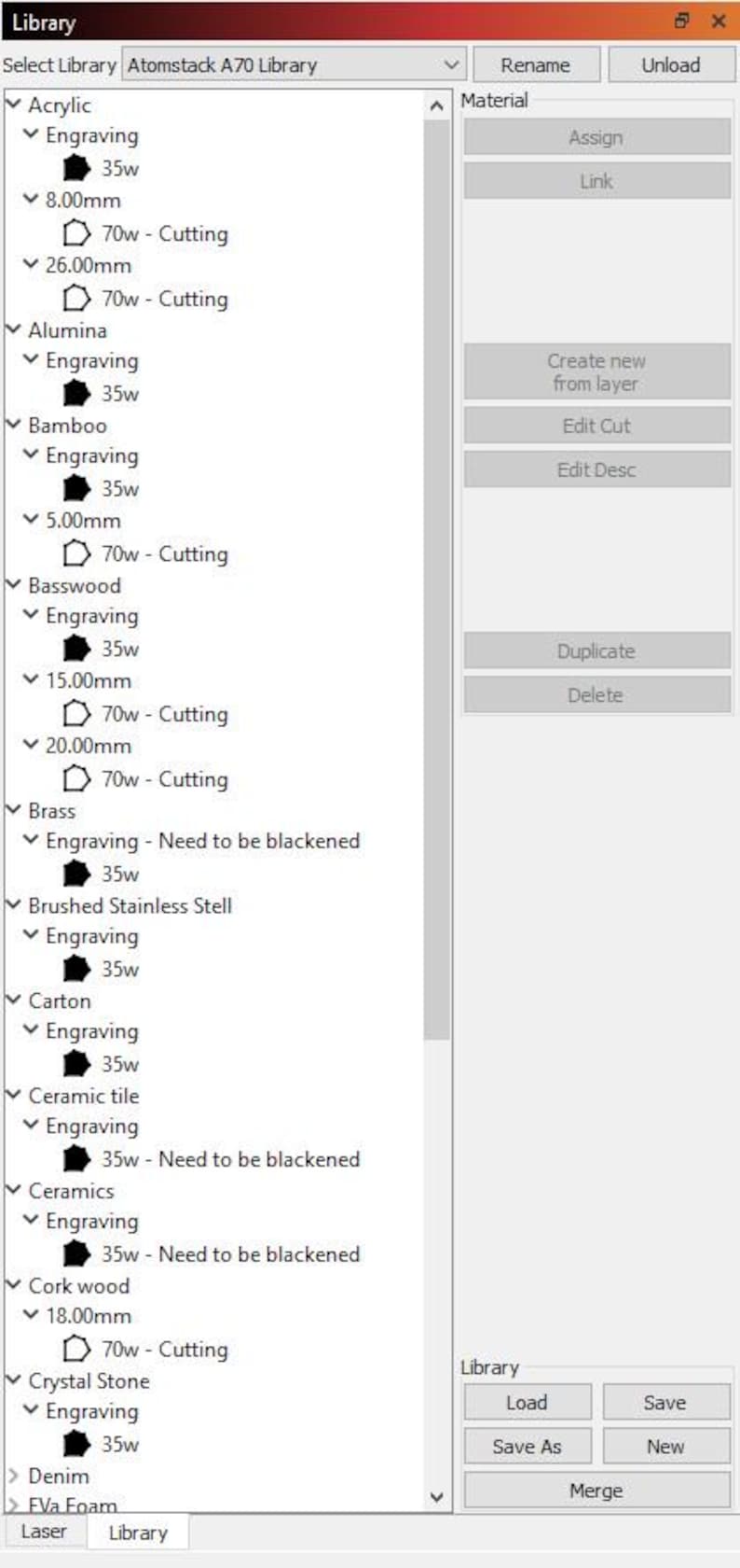 Lightburn Material Library for Atomstack A70 Pro / Max | Tested ...