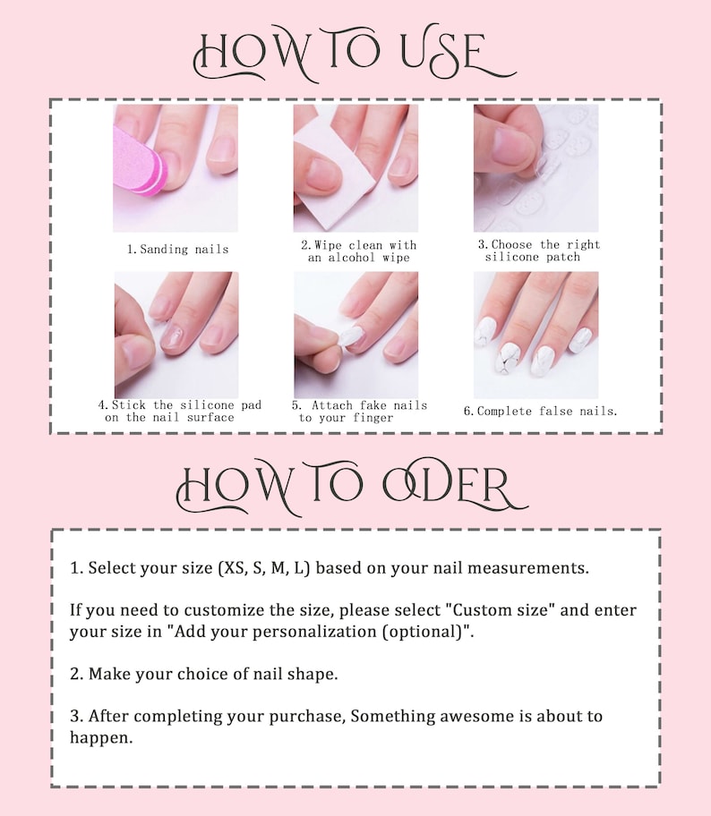 Luxury Rose Gold Custom Shaped Press on Nails, Gorgeous Nails, Chrome ...