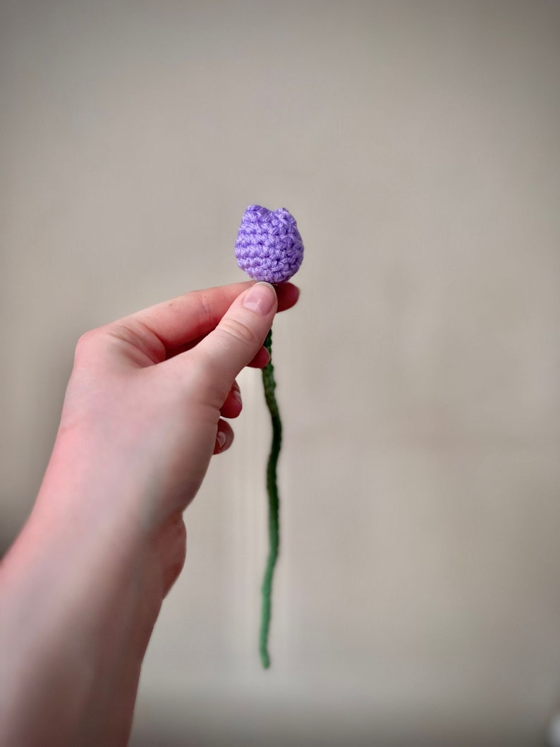 Crochet Tulip Bookmark, Handmade Crochet Bookmark, Pink, Yellow, Orange ...