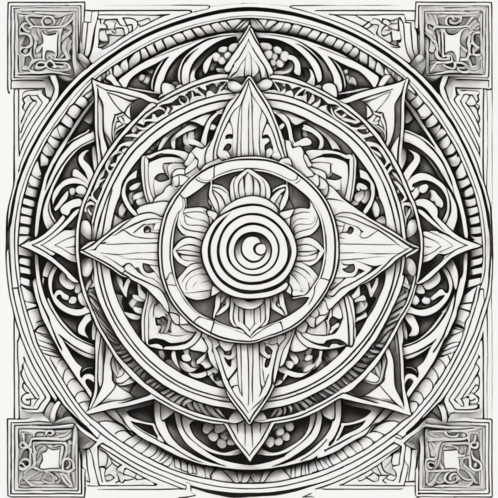 Printable Mandala Coloring Pages for Adults | Mandala Coloring Pages ...