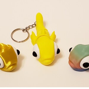 3D Printed Goldfish Keychain / Bag Charm - Etsy