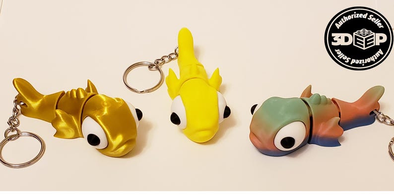 3D Printed Goldfish Keychain / Bag Charm - Etsy