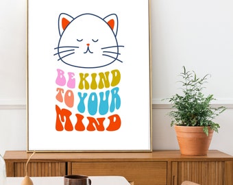 Be Kind to Your Mind Printable Poster - Etsy