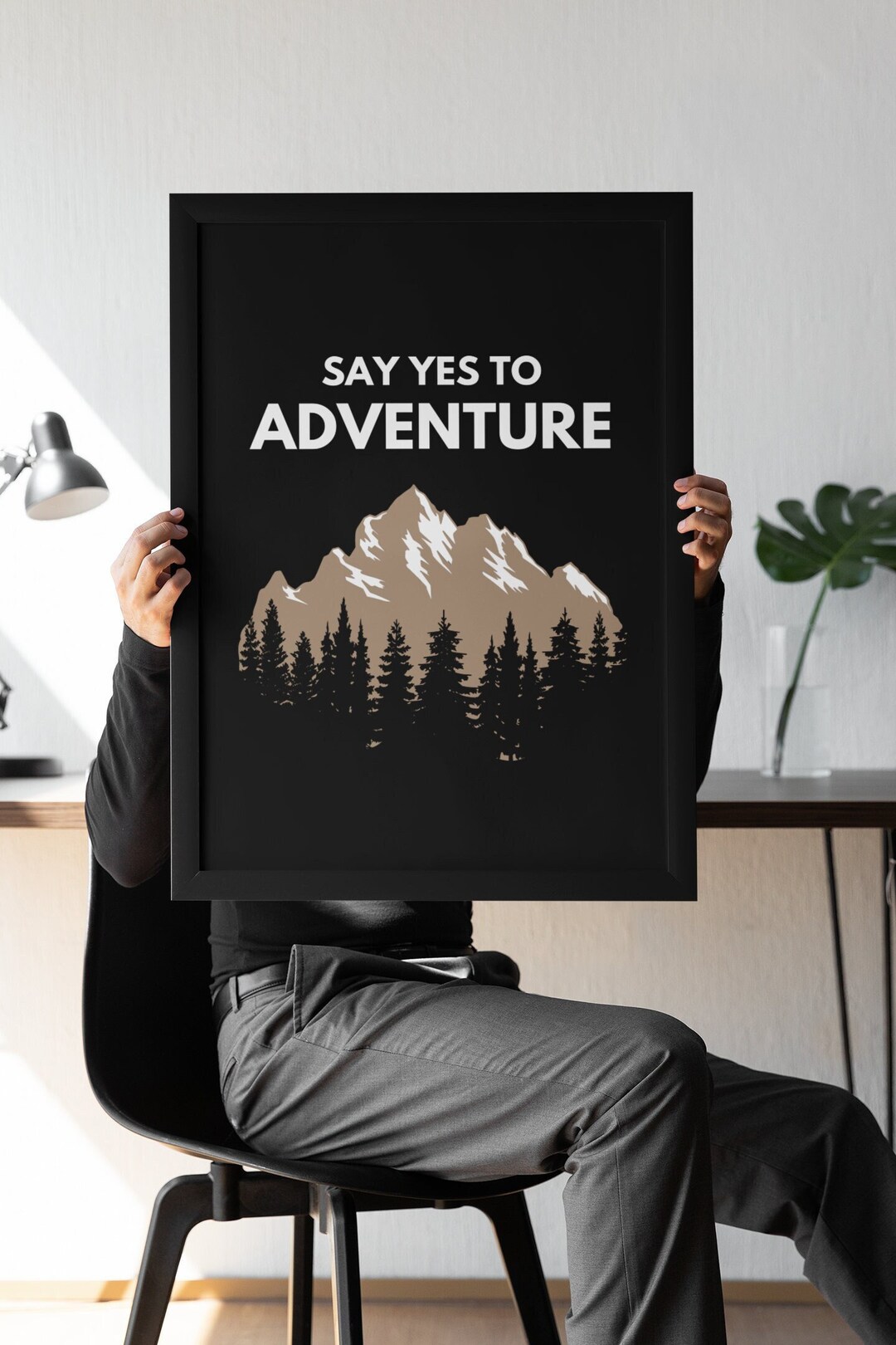 Adventure Awaits Printable Wall Art, Wanderlust Home Decor, Travel ...