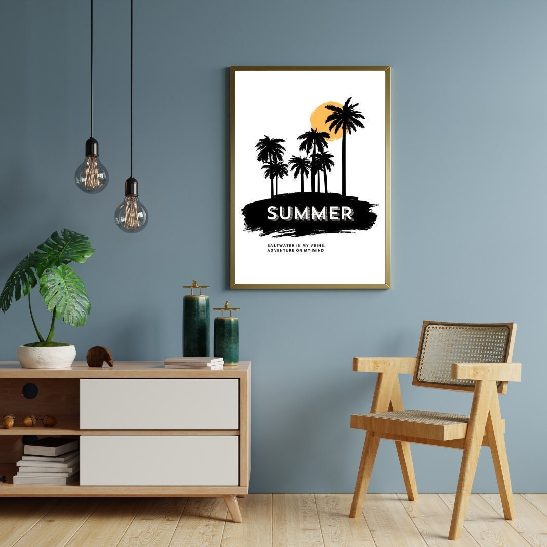 Summer Printable Art: Beach, Floral, Nature - Digital Art for Home ...