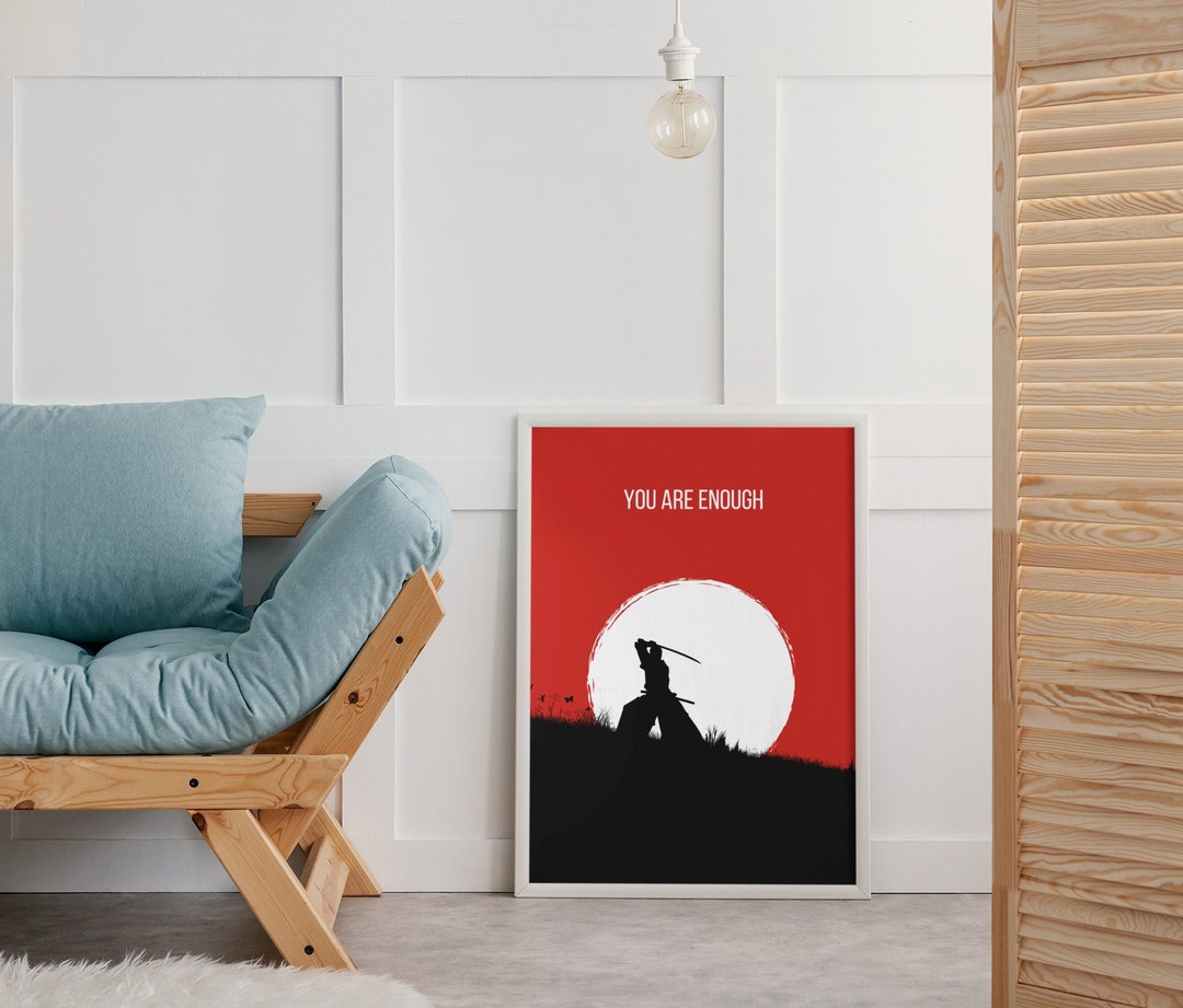 Warrior Affirmation Printable Art: You Are Enough - Warrior Art - Wall ...