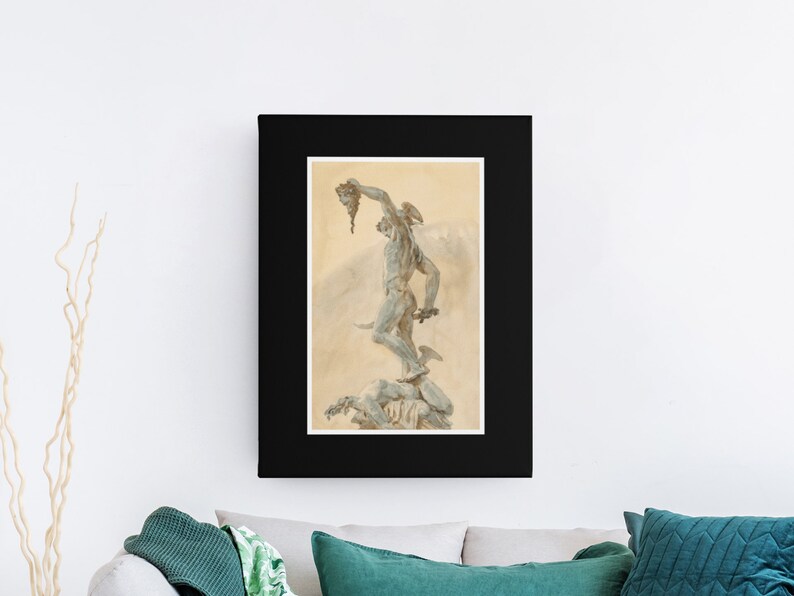 John Singer Sargent: Perseus Sketch Wall Art Decor Cellini's Perseus ...
