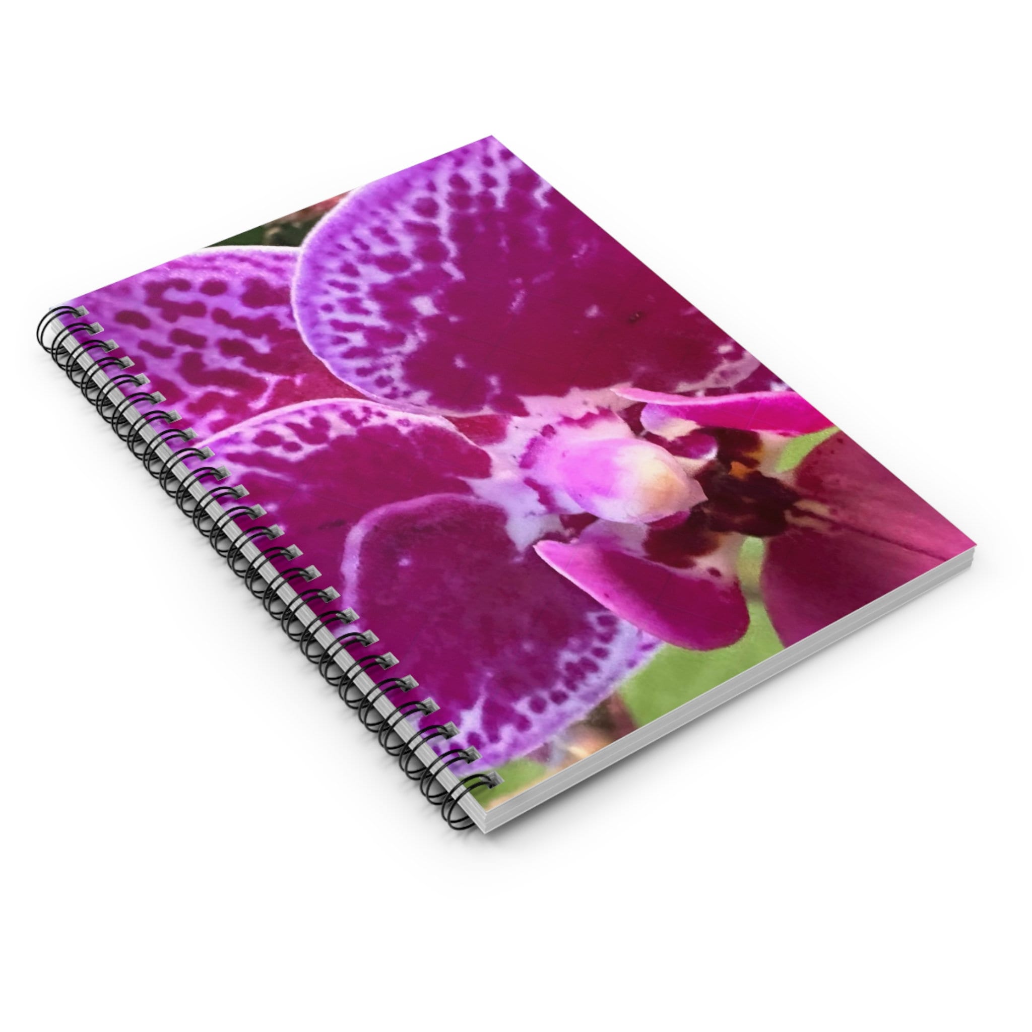 Purple Spotted Phalaenopsis Orchid Spiral Notebook, Purple Orchid ...
