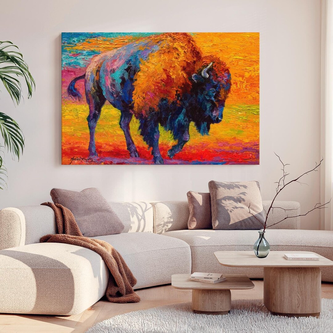 Spirit of the Prairie Wall Art - Horizontal Canvas - Living Room Wall ...