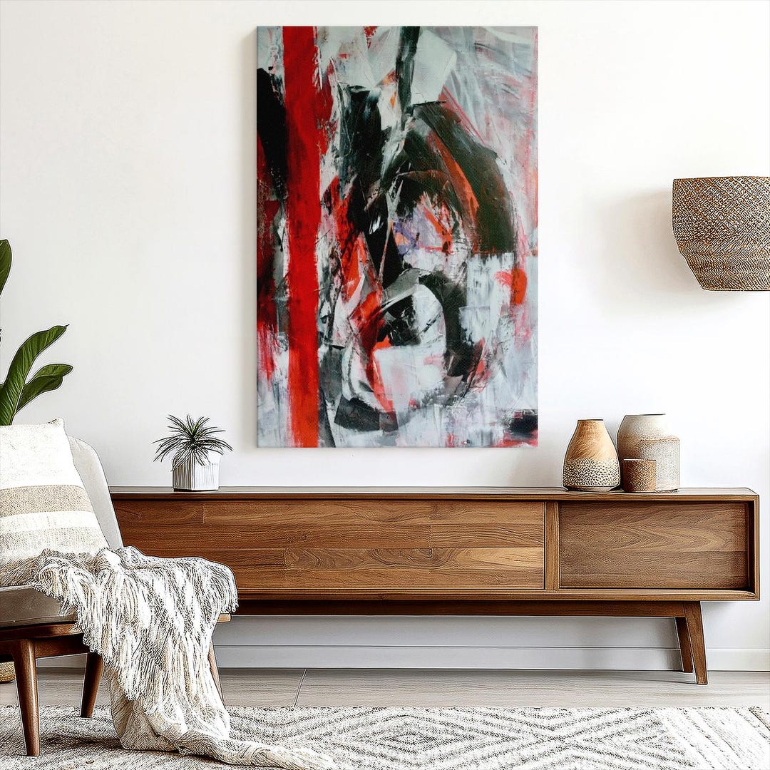 Powerplay Wall Wall Art - Vertical Framed Canvas - Living Room Wall ...