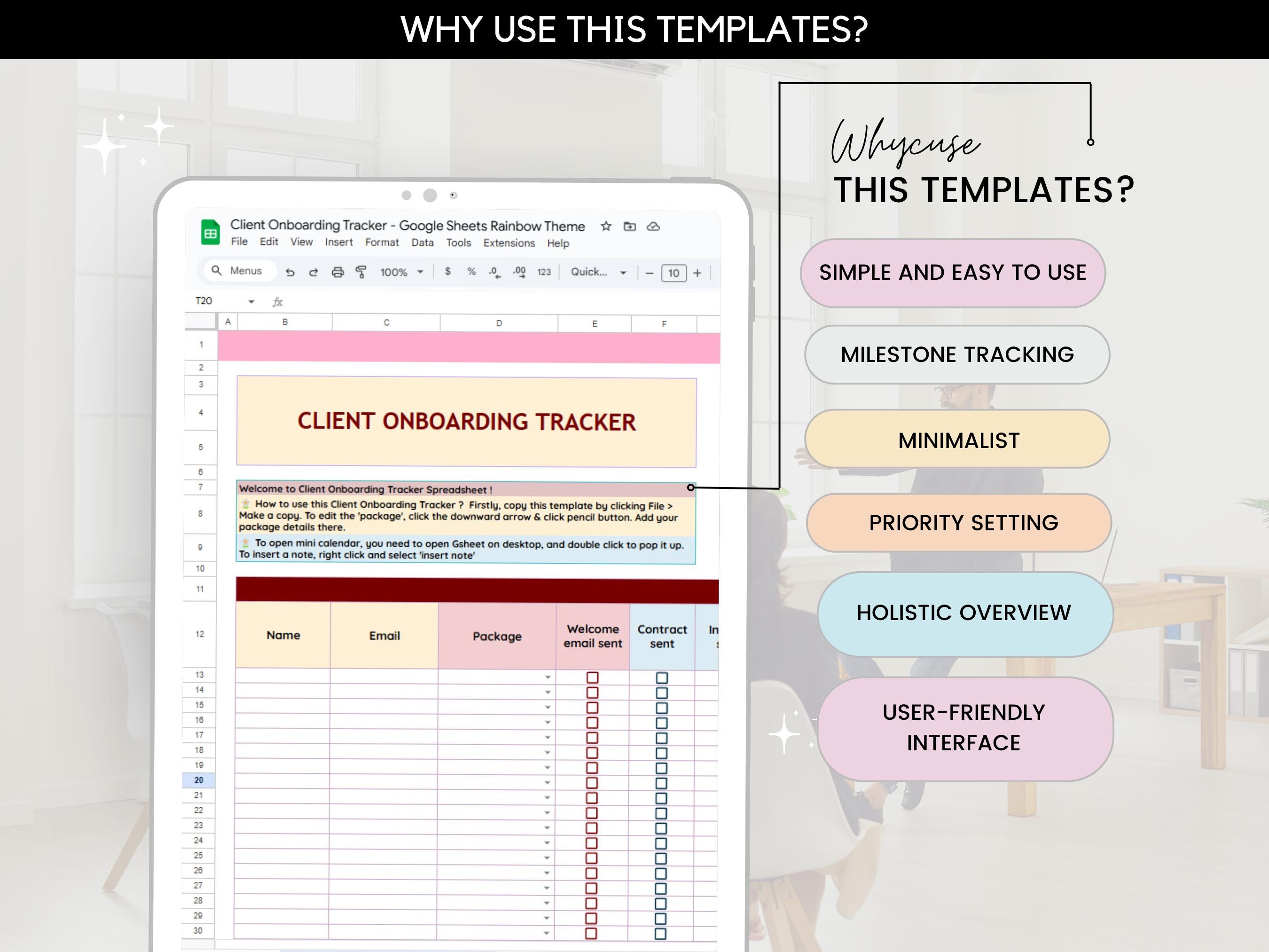 Coaching Session Tracker Google Sheet | Client Progress Tracker ...