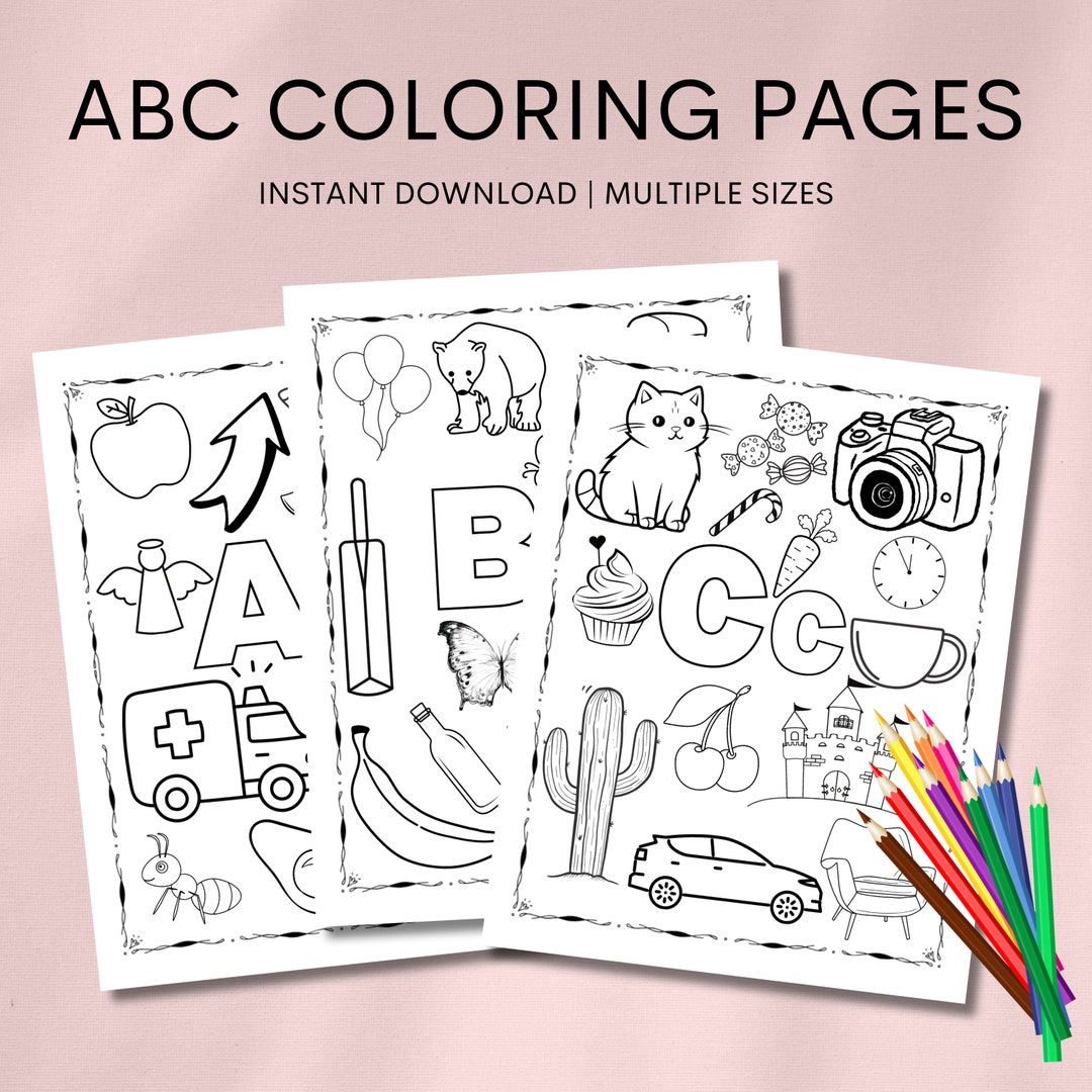 26 Printable Alphabet Coloring Pages for Kids, Preschool and ...