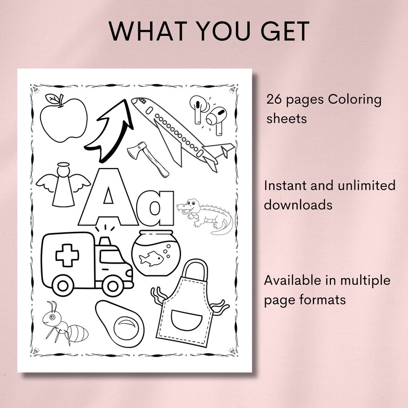 26 Printable Alphabet Coloring Pages for Kids, Preschool and ...