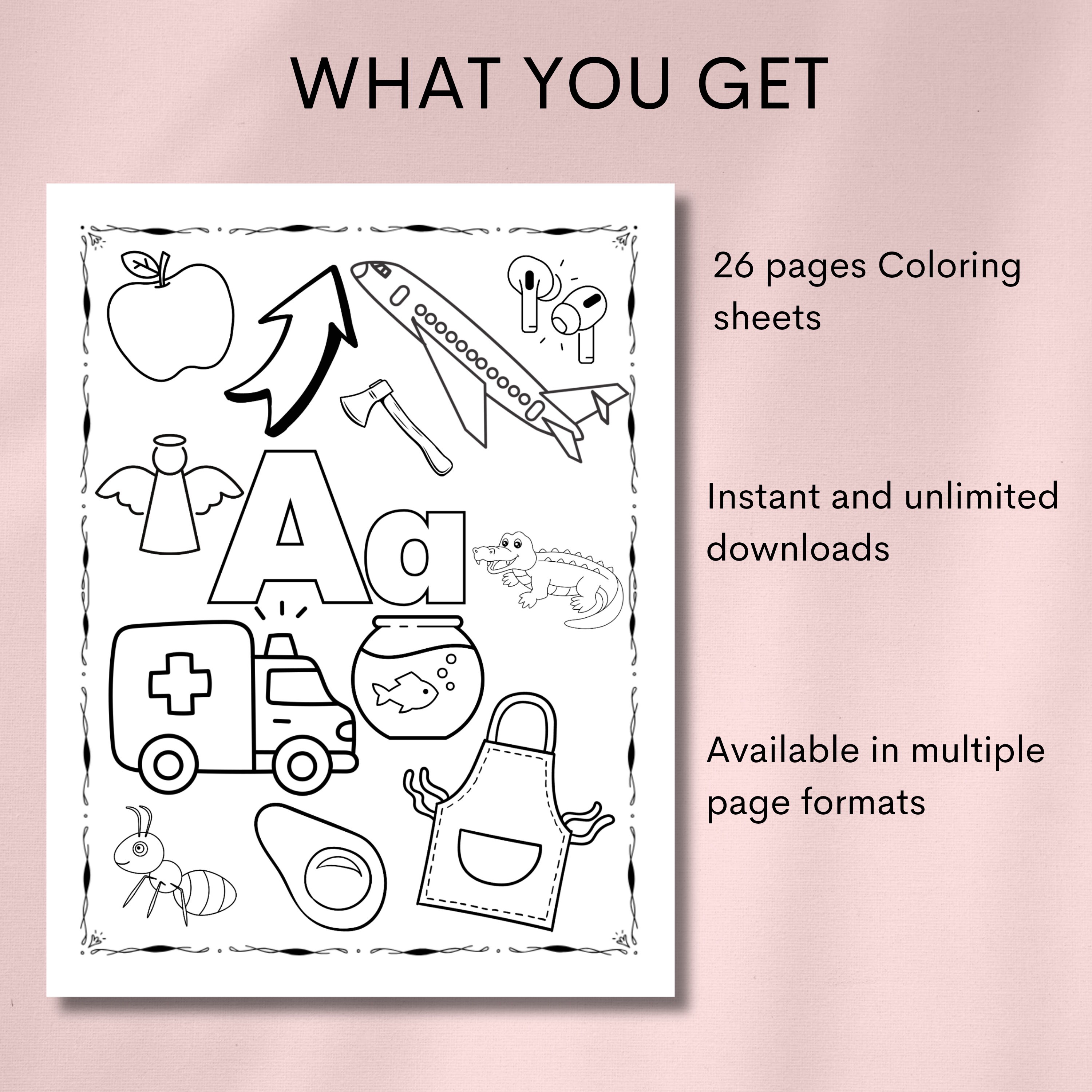 26 Printable Alphabet Coloring Pages for Kids, Preschool and ...