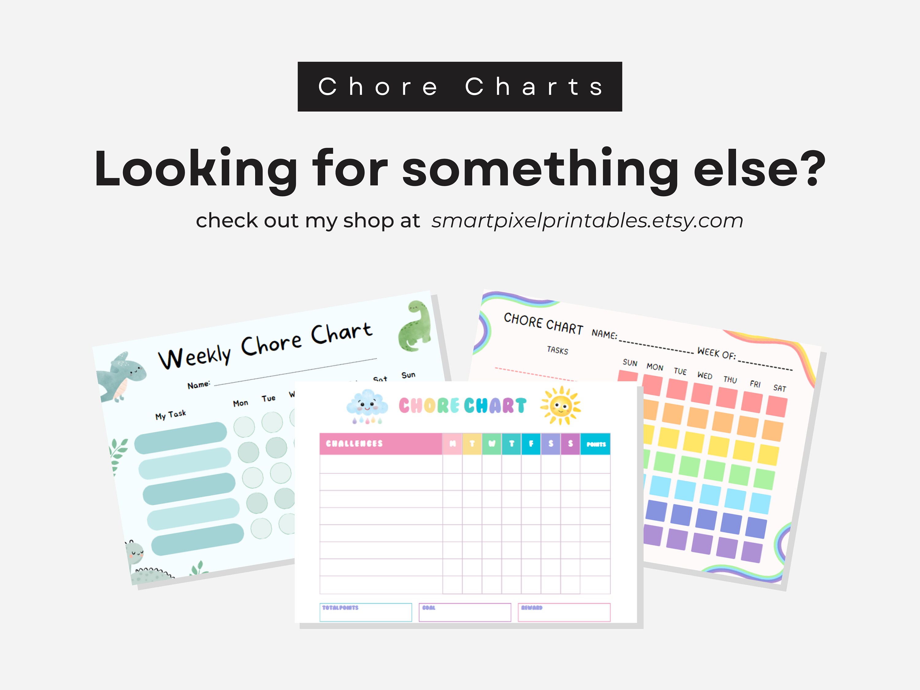 Smiley Face Chore Chart Printable Chore Template, Weekly Chores, Daily ...