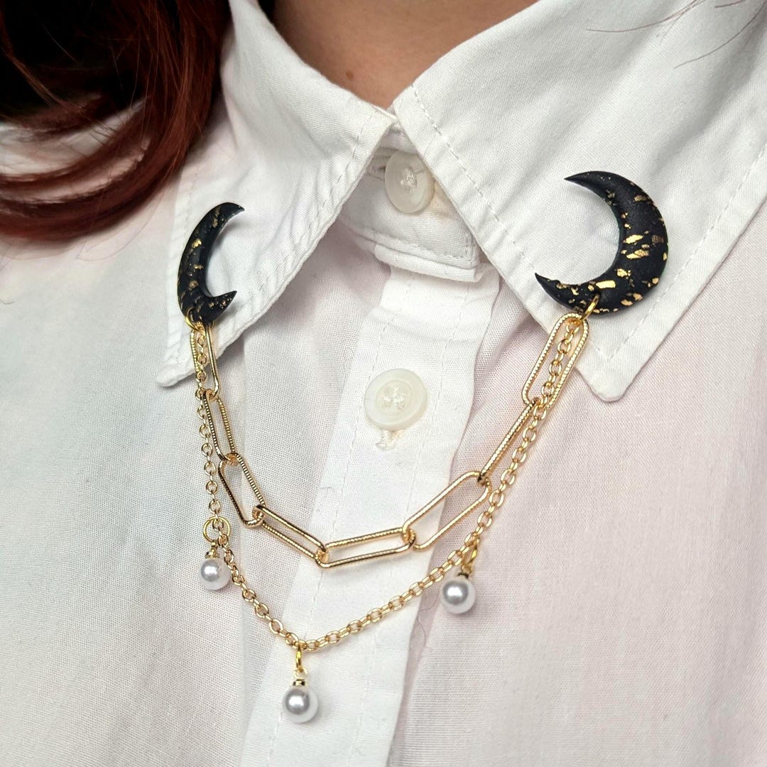 Gothic Collar Chain | Celestial Jewellery | Witchy Accessories | Corp ...