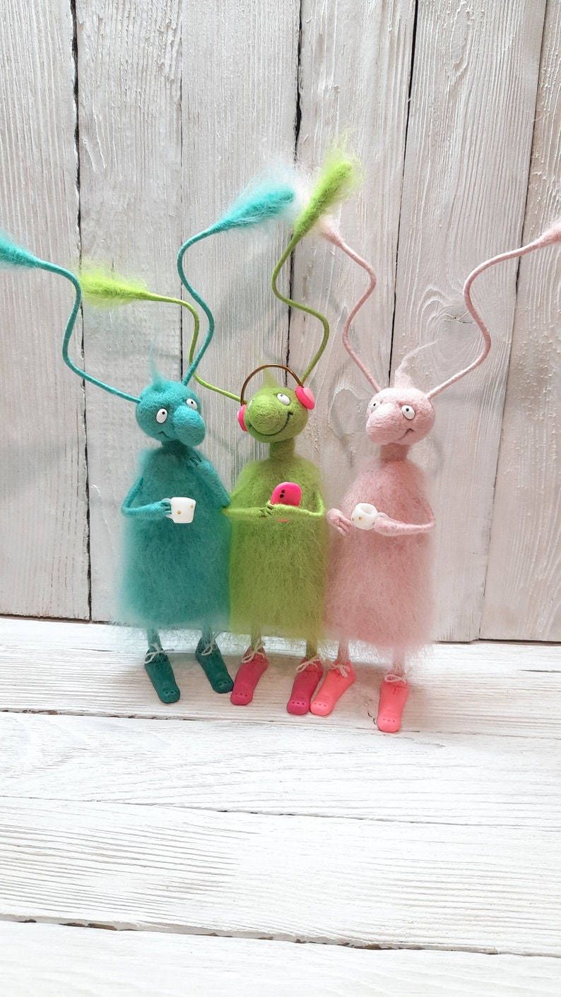 Needle Felted Cockroaches Bugs Creatures Aliens Fantasy. - Etsy