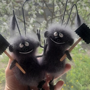 Needle Felted Fleas, Bugs, Fantasy, Felting Aliens, Creatures Wool ...